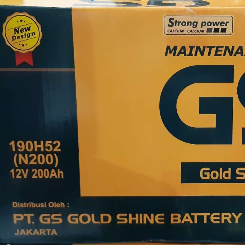 Jual AKI GS MF N200 12V 200AH (GENSET, KAPAL, ALAT BERAT) ACCU KERING ...