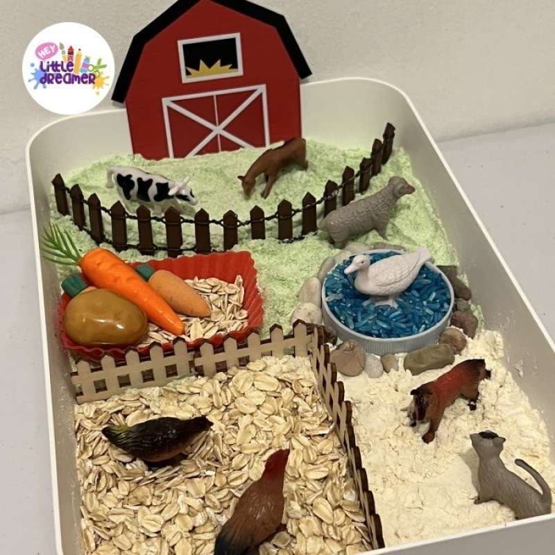 Promo Farm Sensory Play | Farm Sensory Bin | Mainan Edukasi Tema ...