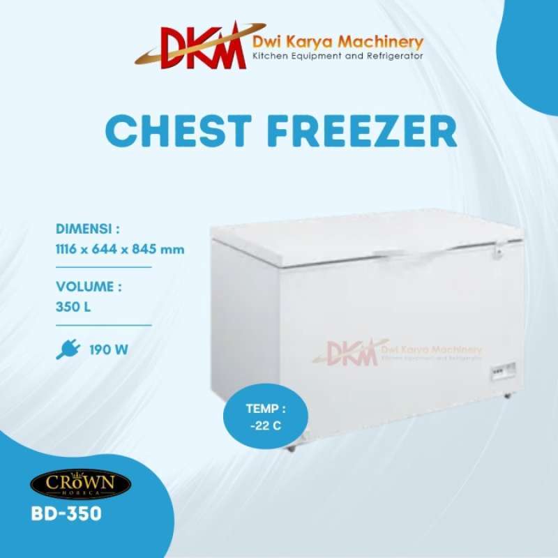 Promo Chest Freezer Crown Horeca Bd-350 / Crown Chest Freezer Bd 350 ...