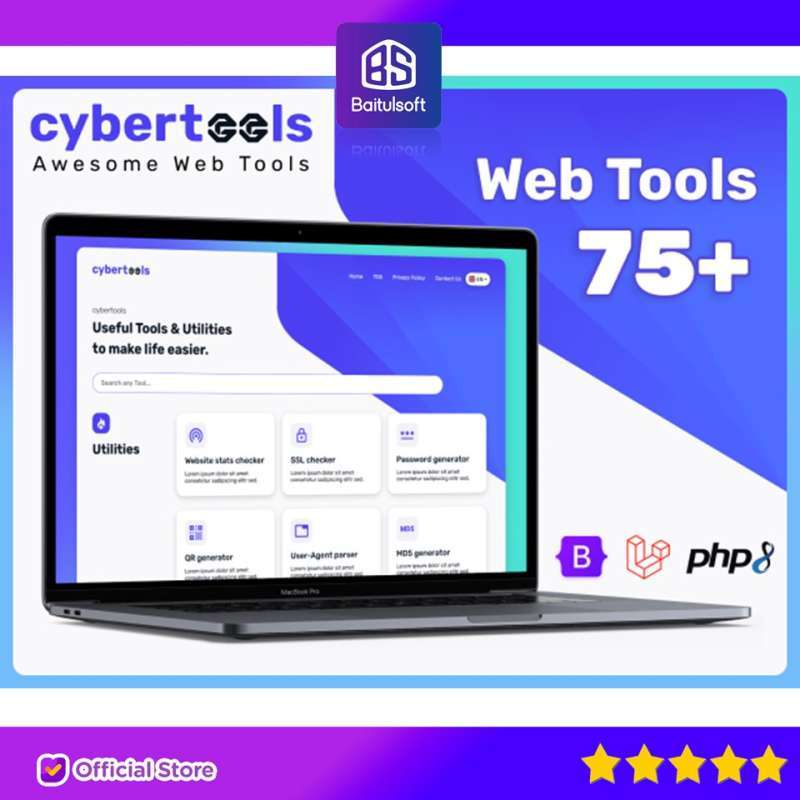 Promo SOURCE CODE APLIKASI CYBERTOOLS AWESOME WEB TOOLS BY BAITULSOFT Diskon 96% di Seller ...