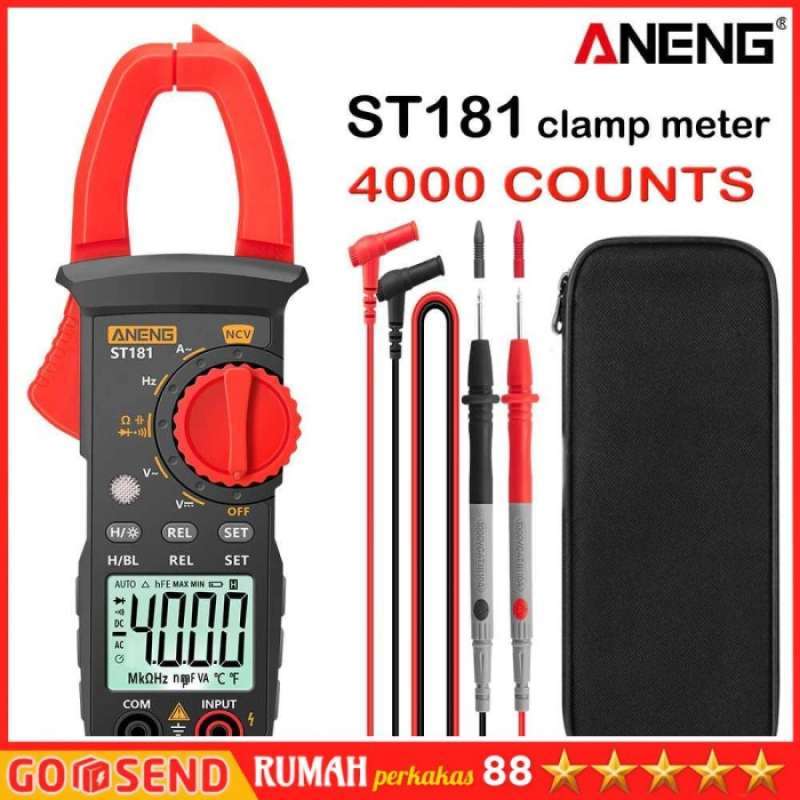 Jual Digital Clamp Multimeter Ac Dc Voltage Tang Ampere Tester Clamp ...