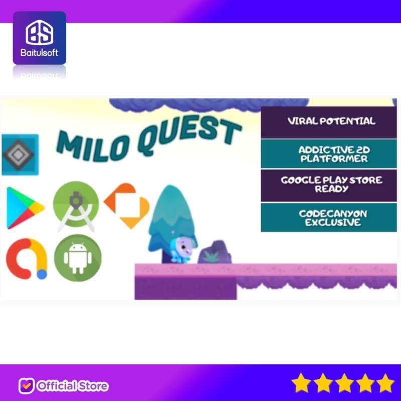 Jual SOURCE CODE APLIKASI MILO QUEST - ANDROID STUDIO - BUILDBOX - FULL GAME TEMPLATE BY ...