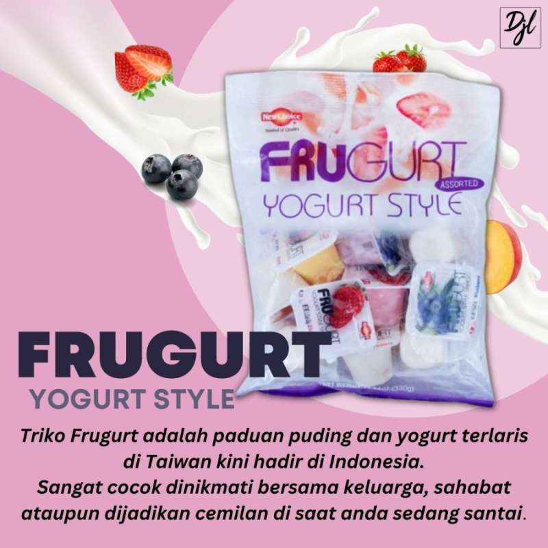 Jual Frugurt Yogurt Style Assorted 330g Jeli Rasa Aneka Buah Dengan ...
