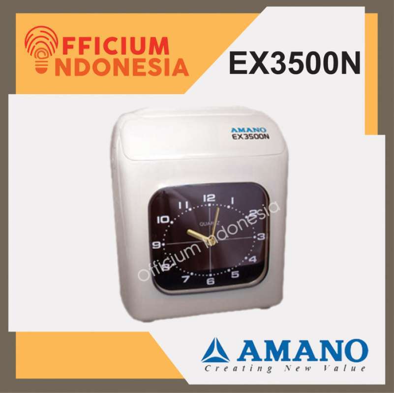 Promo Time Recorder Amano Ex-3500n Absensi Ceklok Dot Matrix [resmi ...