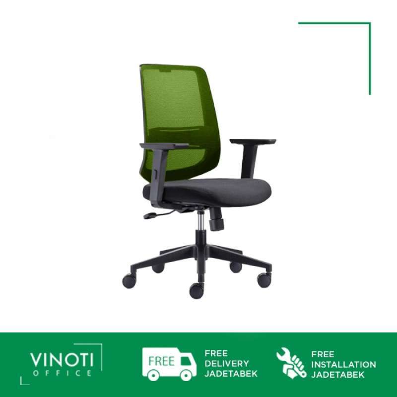 Promo Kursi Kerja Kantor Vinoti Office X-mesh Mb Hijau Diskon 23% Di ...
