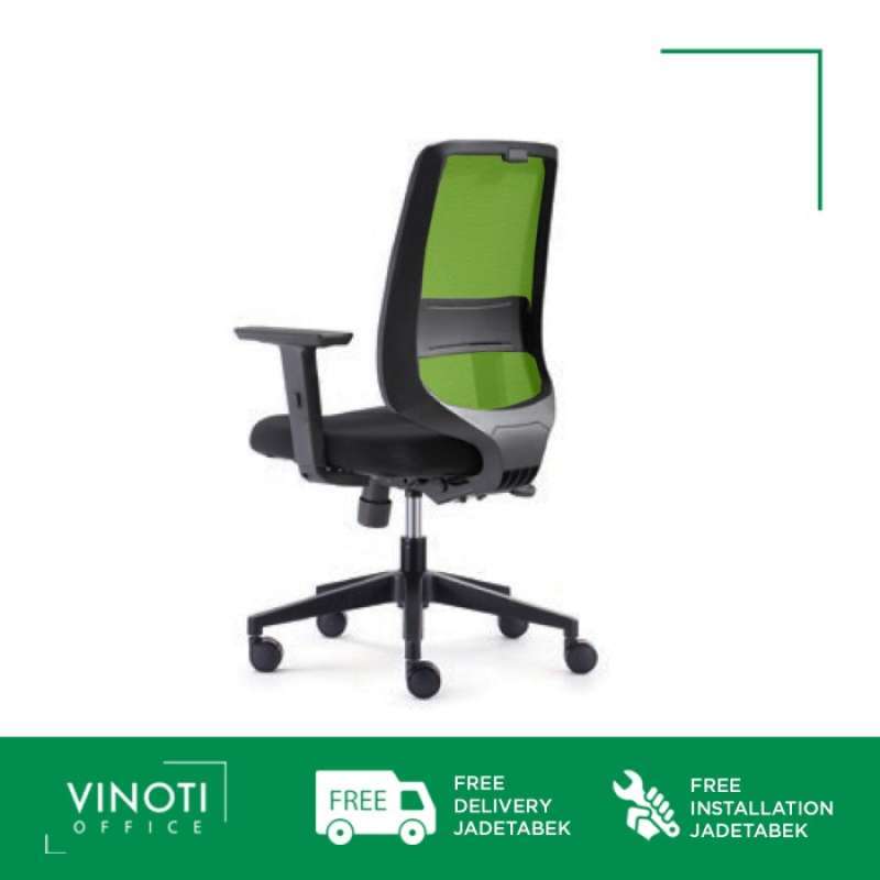 Promo Kursi Kerja Kantor Vinoti Office X-mesh Mb Hijau Diskon 23% Di ...
