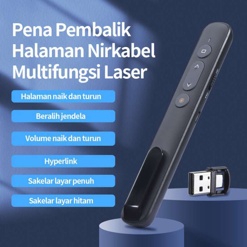 Promo Laser Pointer Pen Pointer Presentasi Wireless Presenter 2.4GHz 50m Diskon 20% di Seller ...