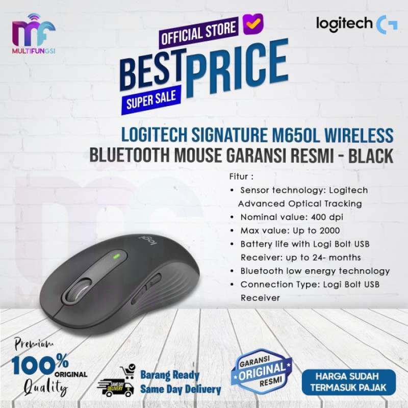 Promo LOGITECH SIGNATURE M650L WIRELESS BLUETOOTH MOUSE GARANSI RESMI ...