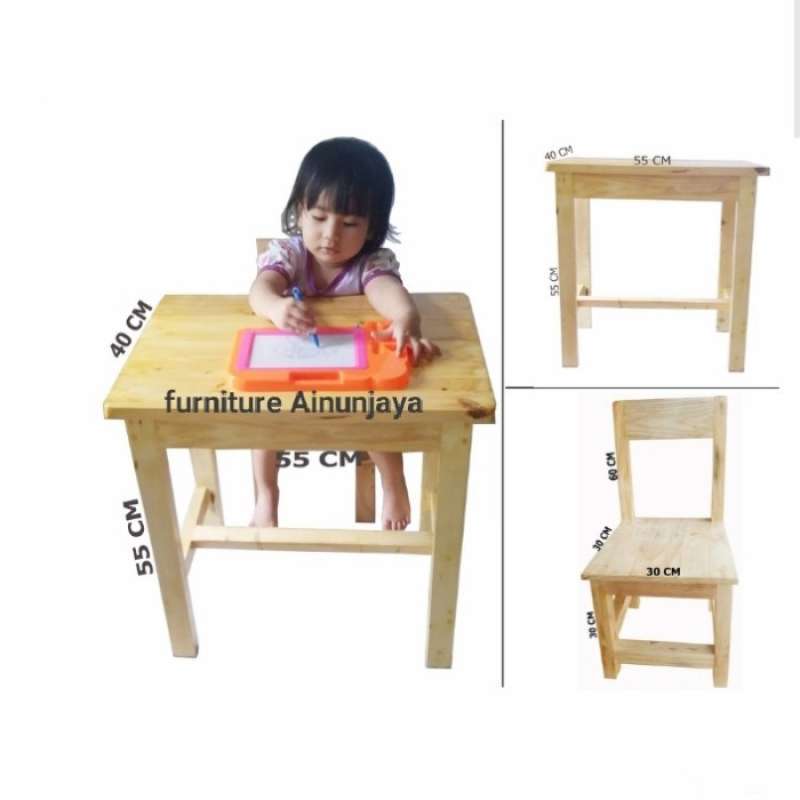 Promo Meja Set Belajar/Tk/Sd Belajar Anak 1 Meja+Kursi Diskon 23% di Seller Djaya Mandiri Store ...