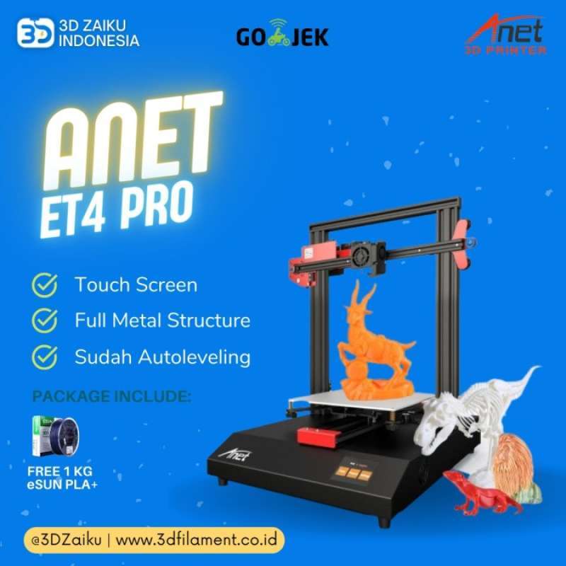 Promo Anet ET4 Pro Version ASSEMBLED 32 Bit 3D Printer Autoleveling ...