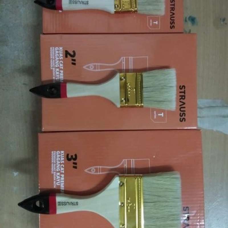 Jual Kuas Tangan Merk Strauss 3inchi / Kuas Cat / Kuas Cat Tembok ...