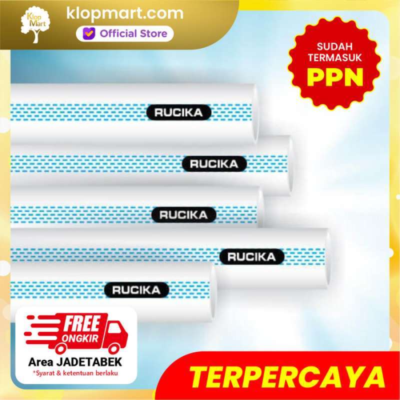 Promo Pipa Pvc Rucika Standard Type Aw - Ukuran : 4 (114mm) - Putih ...