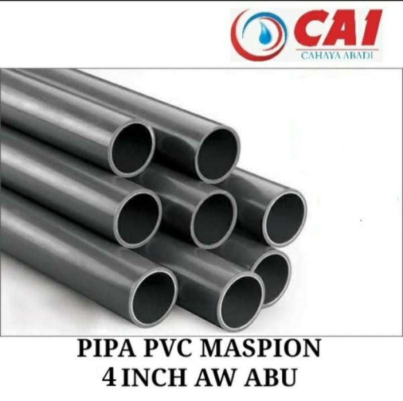 Jual Pipa Pvc Aw 4 Inch Abu Maspion Original Murah - Harga Diskon Juni ...