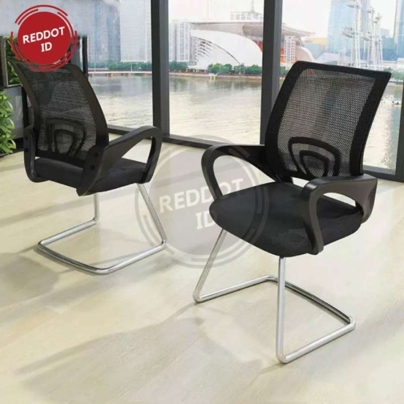 Promo Kursi Kerja Staff Kantor Model Jaring Dan Kaki Tetap Stainless ...