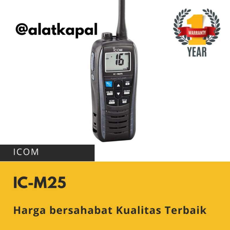 Promo ICOM IC-M25 VHF MARINE TRANSCEIVER HARGA MURAH Diskon 23% di ...