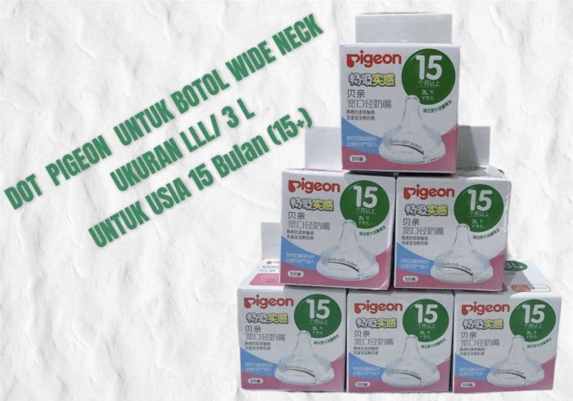 Promo Dot Pigeon Wide Neck Ukuran Lll / 3l Untuk Anak Usia 15 Bulan Keatas Diskon 23% Di Seller ...
