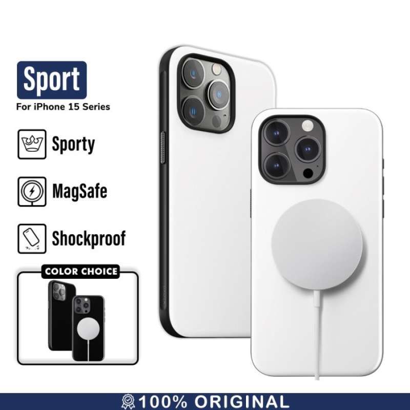Promo Case iPhone 15 Pro Max Plus Nomad Sport Hybrid Slim MagSafe ...