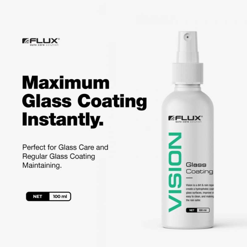 Promo Glass Coating Flux Vision Perlindung / Proteksi Kaca Mobil 100ml ...