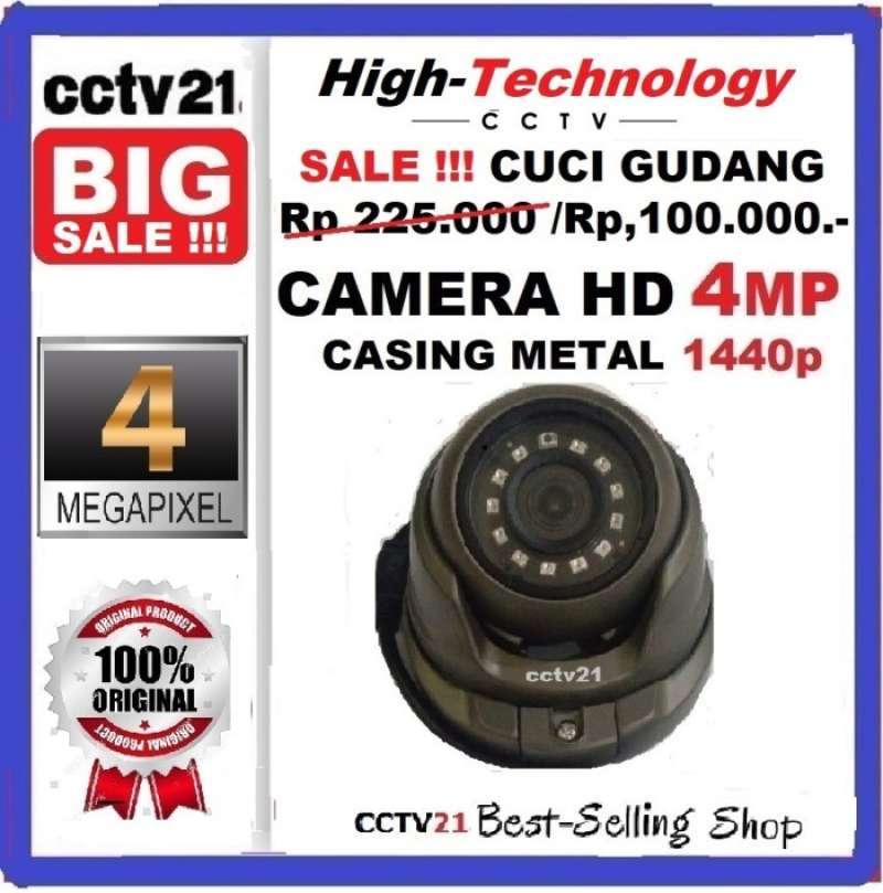 Jual Camera / Kamera Cctv Indoor Ori 4mp Cassing Metal Harga Sale ...