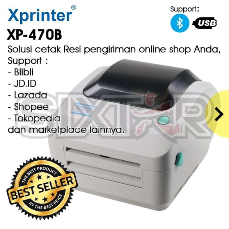 Promo XPRINTER XP-470B Printer Barcode Thermal Label Printer Bluetooth 110mm Diskon 23% di ...