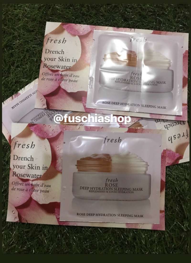 Promo Fresh Rose Deep Hydration Sleeping Mask Sachet Sample (baca ...