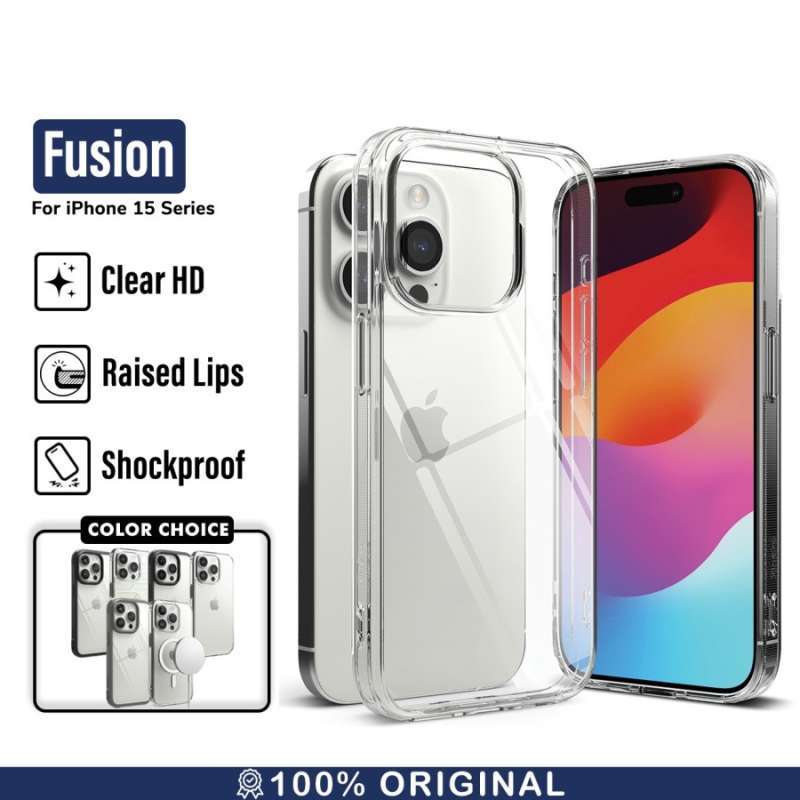Promo Case iPhone 15 Pro Max Plus Ringke Fusion Slim Clear Casing - 15 ...