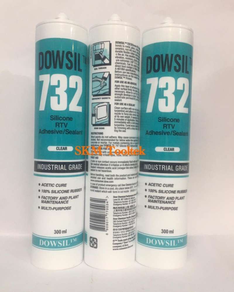 Promo Dow Corning Rtv 732 Clear/ Dowsil 732 Silicone Sealant Clear ...