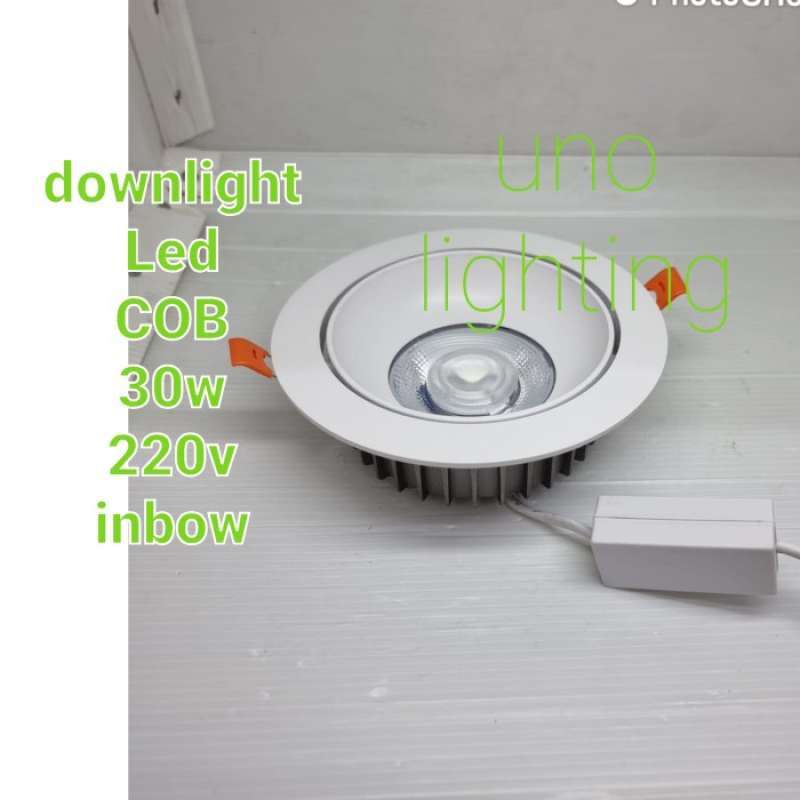 Promo Downlight Led Cob 30w 30 Watt Tanam Plafon 30watt 6000k Putih 220volt Diskon 23% Di Seller ...