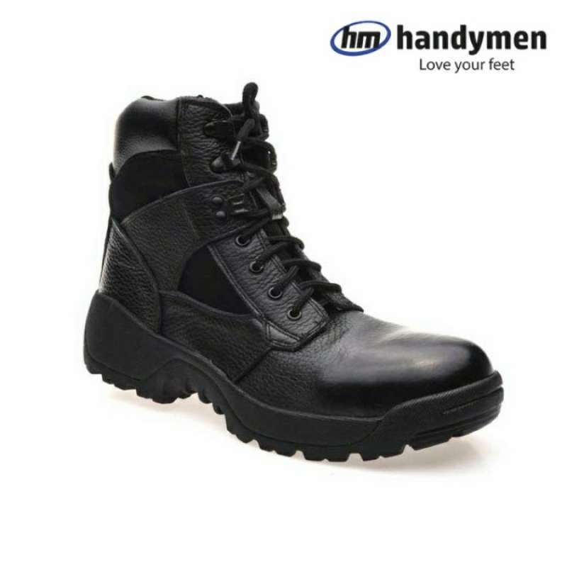 Promo Handymen Ar 018 Sepatu Pdl Army Boot Safety Shoes Kulit Asli - Black Diskon 23% Di Seller ...