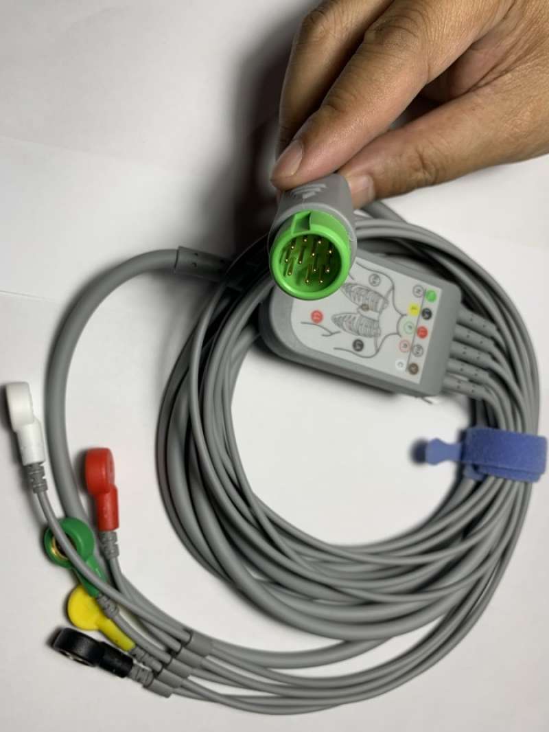 Promo Cable Kabel Ecg Ekg Original Patien Monitor Edan 5 Lead 12 Pin ...