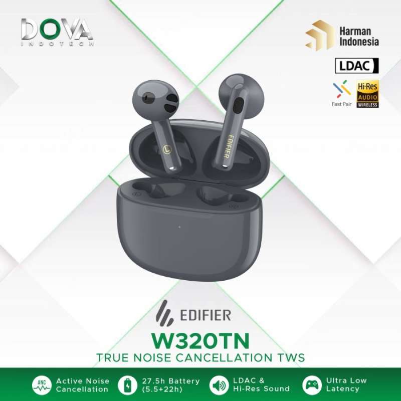 Jual EDIFIER W320TN TRUE WIRELESS NOISE CANCELLATION EARBUDS HEADPHONES ...