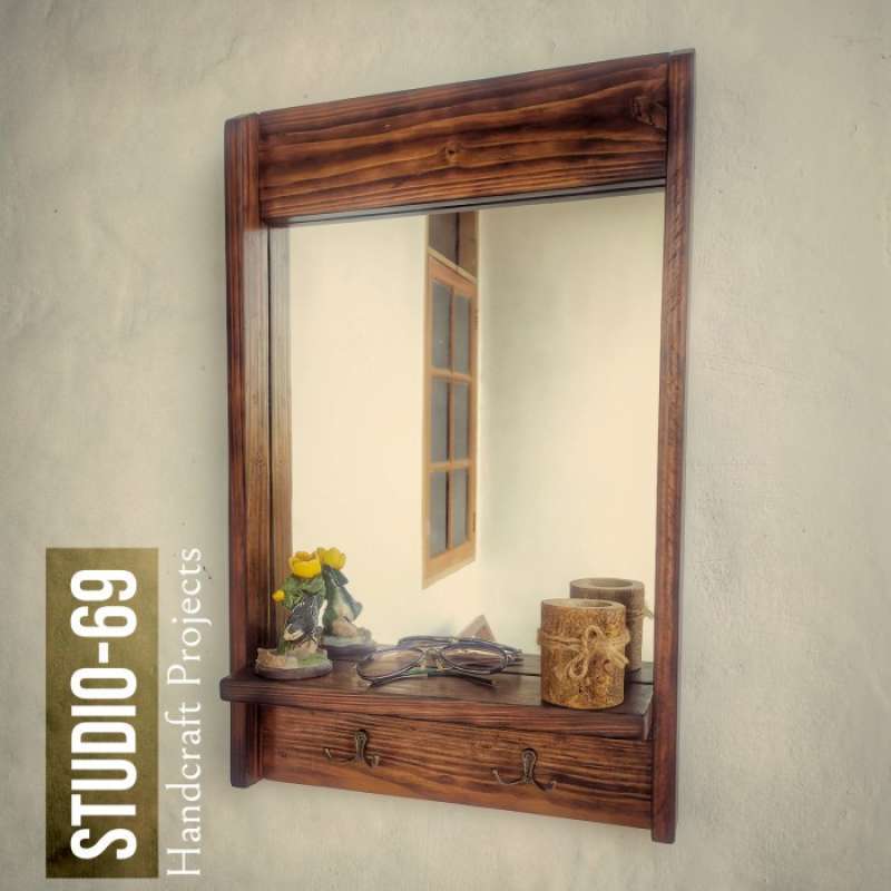 Promo Kaca Cermin Frame Kayu Diskon 33% Di Seller Aqmar - Koja Utara ...