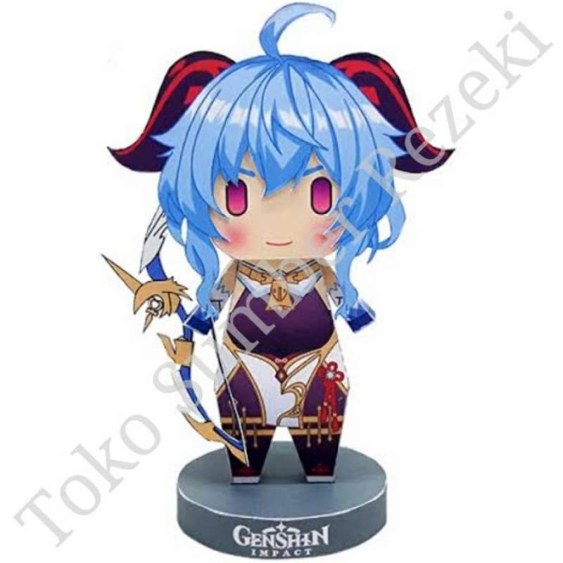 Jual Figure Genshin Impact Game Papercraft Gan DIY Paper Craft Gany ...