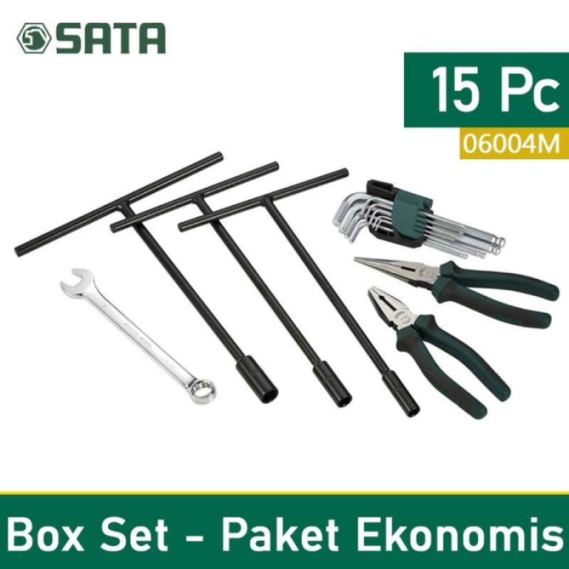 Promo Tool Kit Set 06004m 15 Pcs Basic Repair Kit Sata Tools Diskon 23% ...