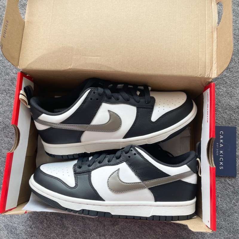 Jual Nike Dunk Low SE Black White Metalic GS Off Noir di Seller Caka ...