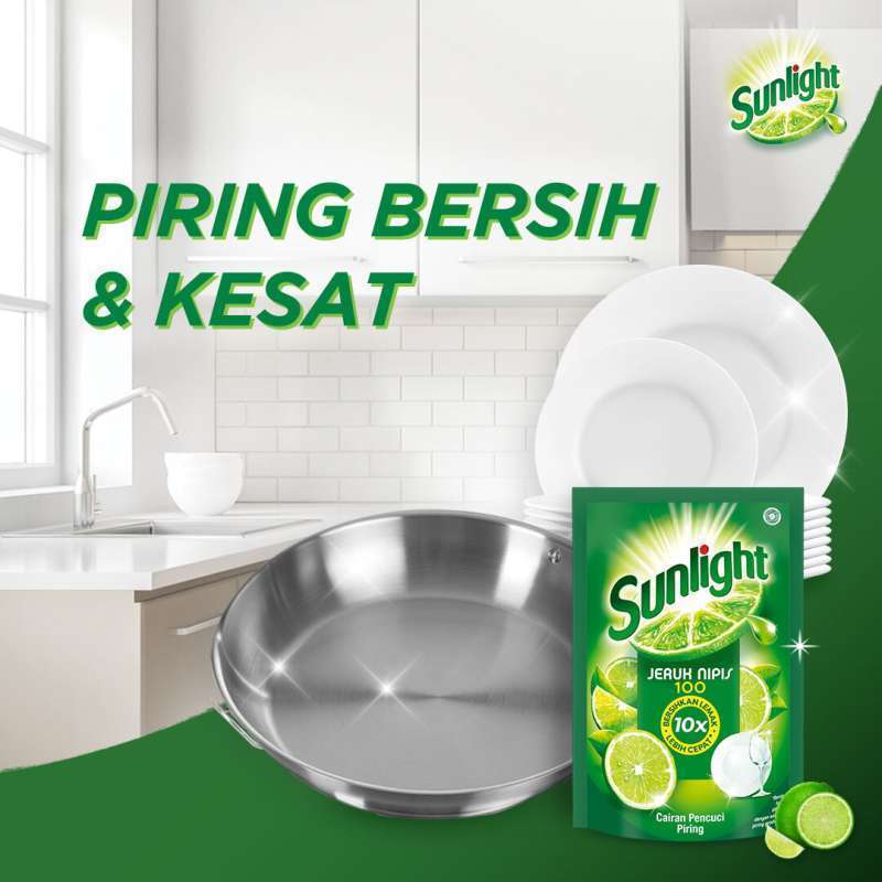 Promo Buy 1 Get 2 - Sunlight Sabun Cuci Piring Jeruk Nipis Pouch 910 Ml ...