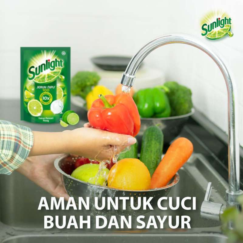 Promo Buy 1 Get 2 - Sunlight Sabun Cuci Piring Jeruk Nipis Pouch 910 Ml ...