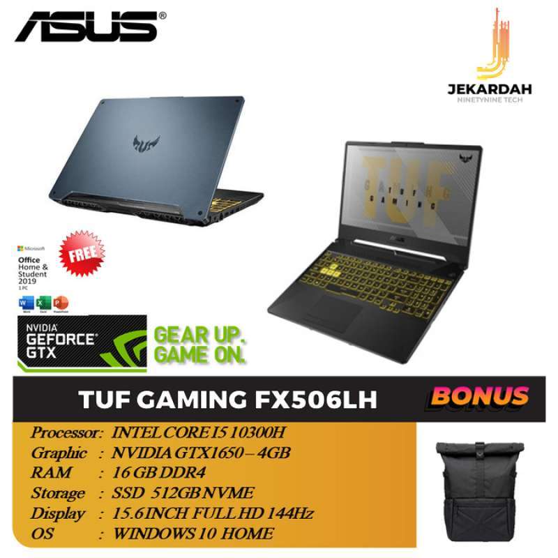 Promo Asus TUF Gaming F15 FX506LH-i5 10300H 8GB 512GB SSD GTX1650 4GB ...