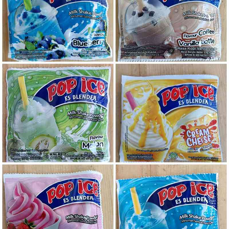 Jual POP ICE 1 bungkus pop ice coklat cream cheese permen karet taro ...