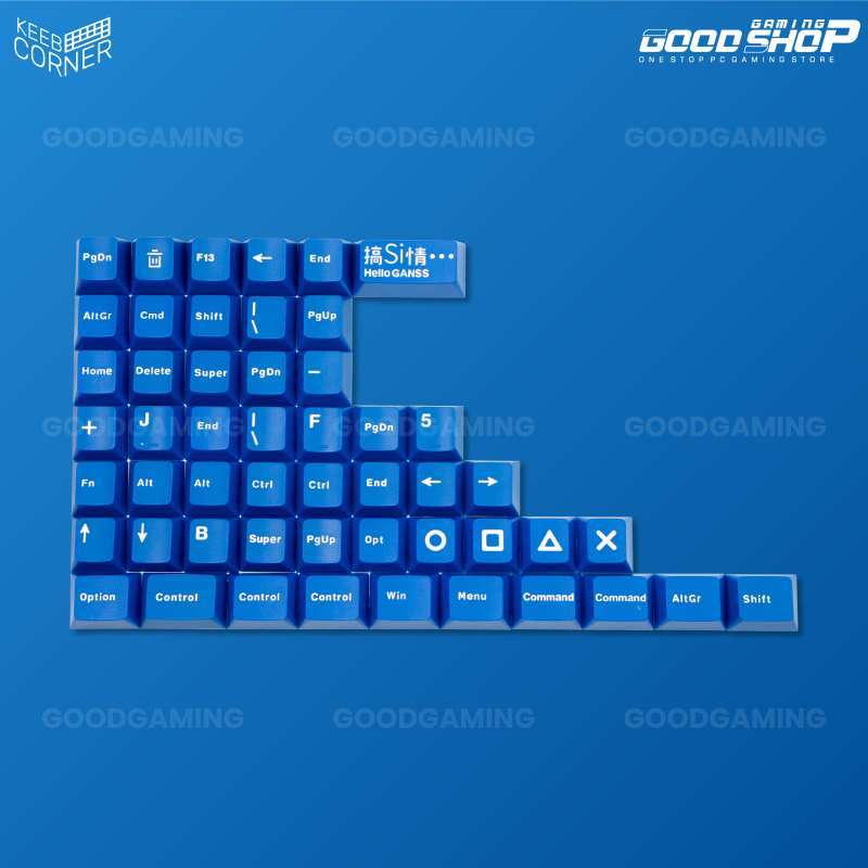 Jual GANSS Azure PBT Double Shot Cherry Profile Keycaps Set di Seller GOOD GAMING SHOP - Mangga ...