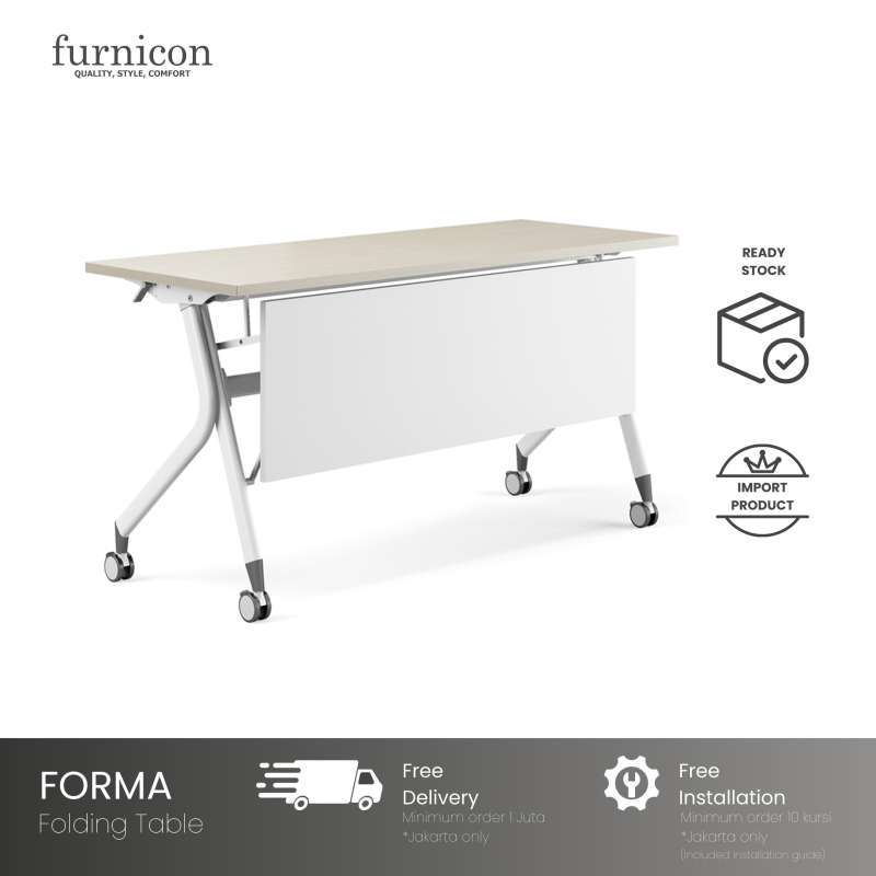 Jual Meja Kerja Lipat Folding Table Furnicon Forma / Meja Kantor Lipat ...