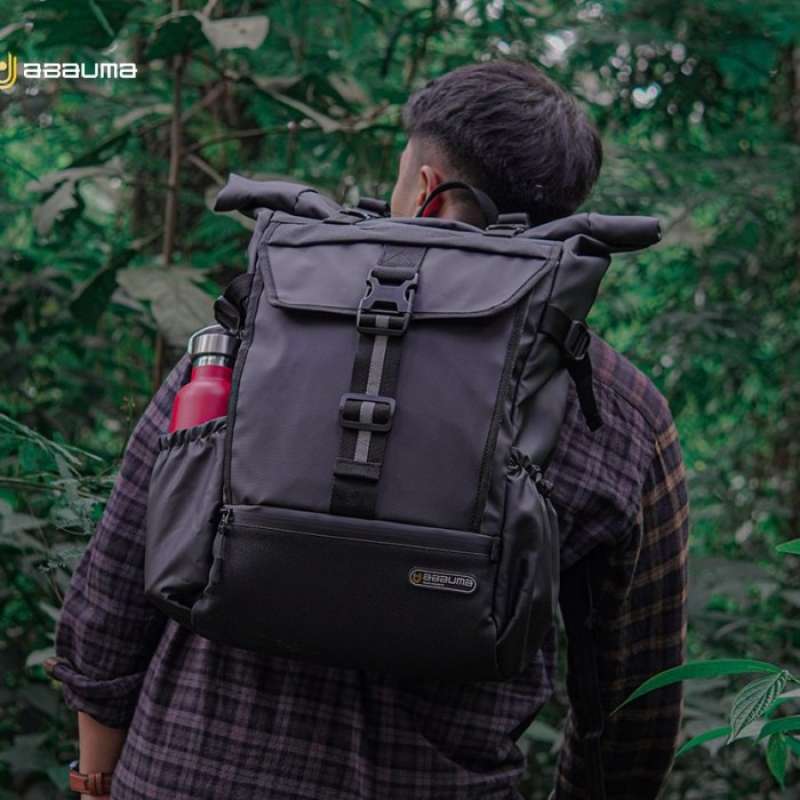 Jual Tas Ransel Pria Abauma Anti Air Backpack Rolltop Optimus Tas Motor ...