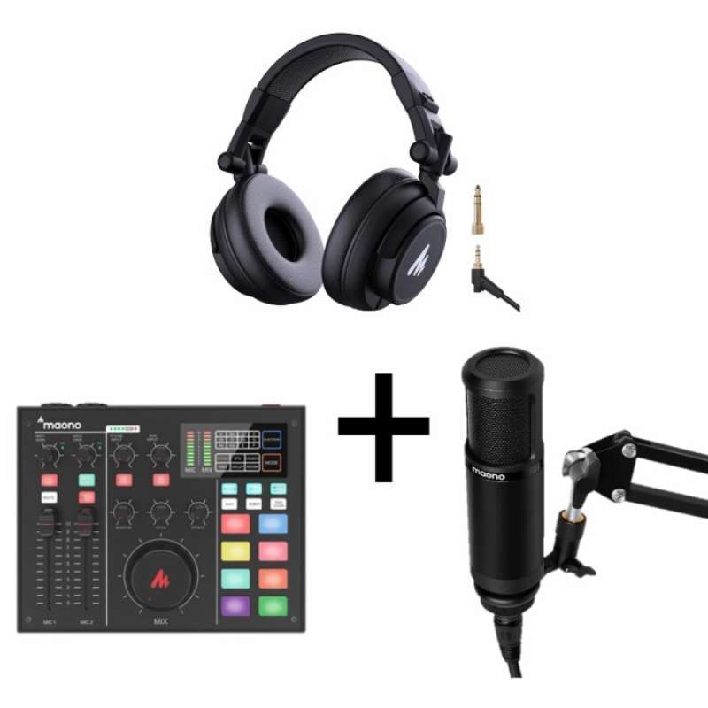 Promo Maono Au-am100 Podcasting Pack 2 - Portable Podcast Studio Bundle ...