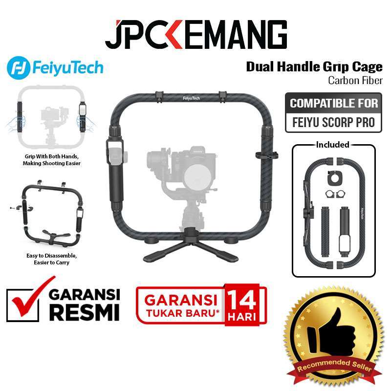 Promo Jpc Kemang Feiyu Carbon Fiber Dual Handle Grip Cage For Feiyutech ...