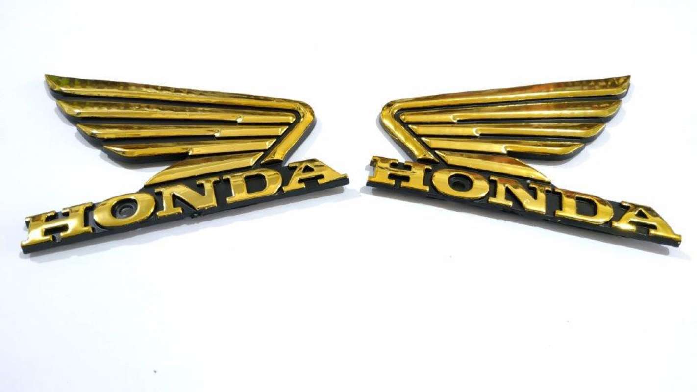 Sayap Honda Logo Sticker Sayap Honda Hitam MEDIUM SIZE Stiker Tangki