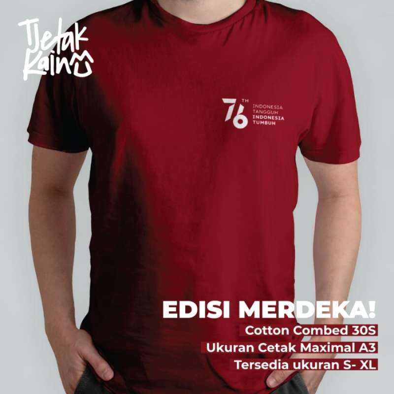 Promo Kaos 17 Agustus Kemerdekaan Indonesia Cotton Combat 30s Murah ...