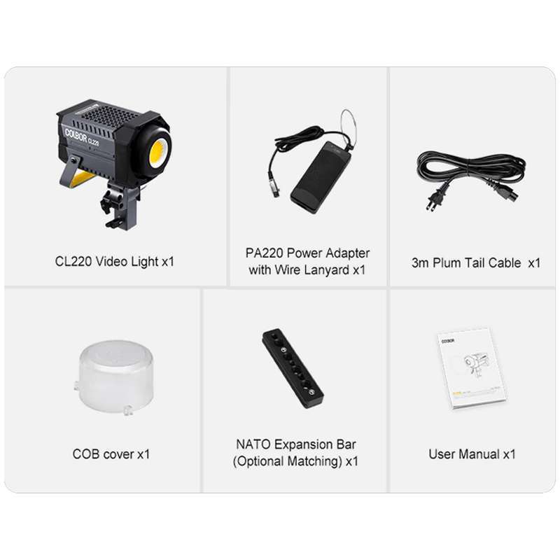 Promo Jpc Kemang Colbor Cl220 Lite Bi Color Cob Led Video Light Cl 220 ...