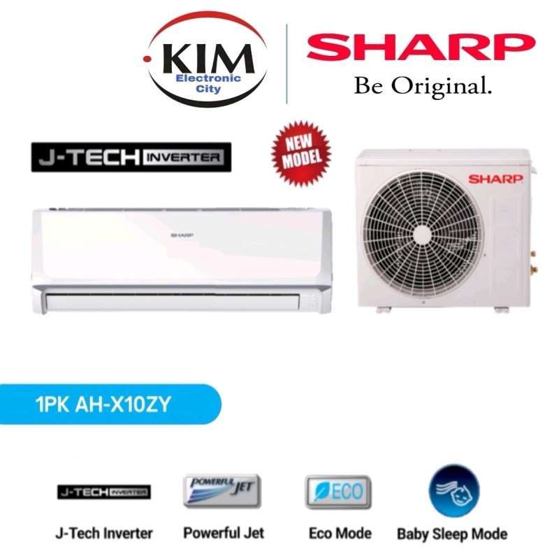 Jual AC SHARP 1 PK AH-X10ZY 1 PK INVERTER J-TECH TURBO COOLING R32 ...