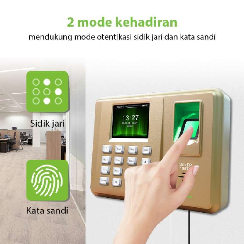 Promo ZKTeco Mesin Absensi Sidik Jari USB/LAN SilkFP-100TA Diskon 23% di Seller Zaraa Store ...