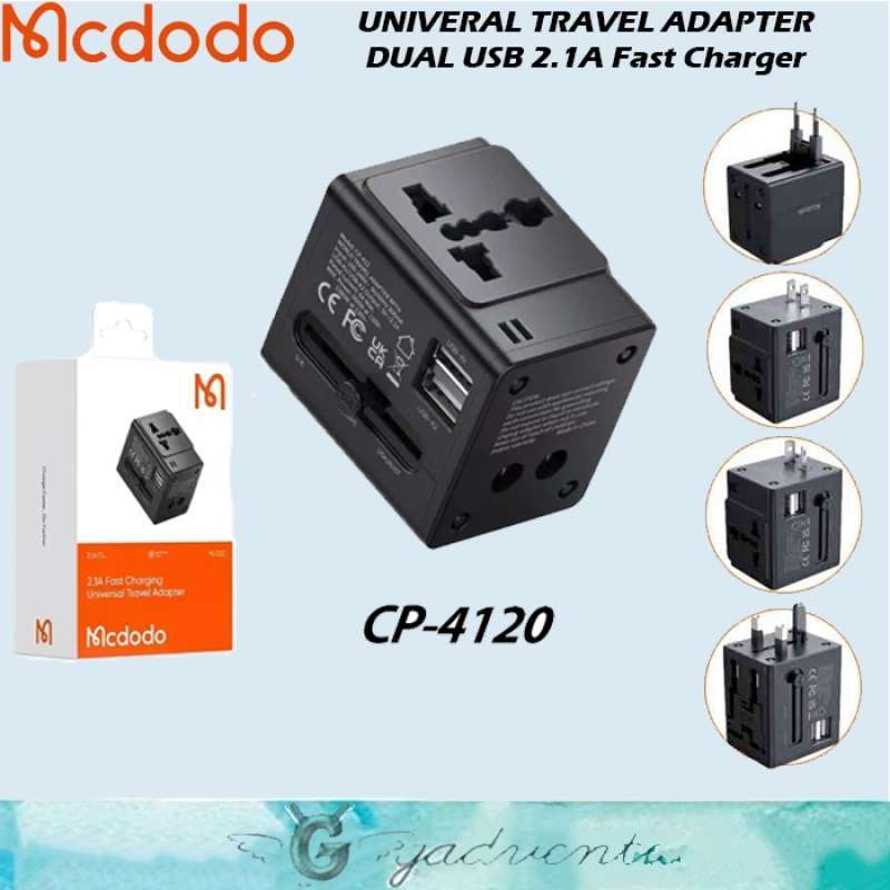 Jual MCDODO CP-3471 Converter Adaptor Travel Universal Colokan Charger Luar Negeri USB + Type C ...